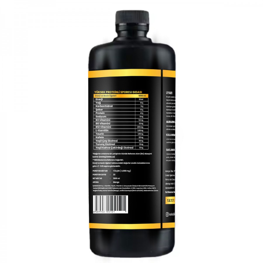 Zeus Nutrıtıon 4000 Thermo L-Carnitine 1000 mL Mango